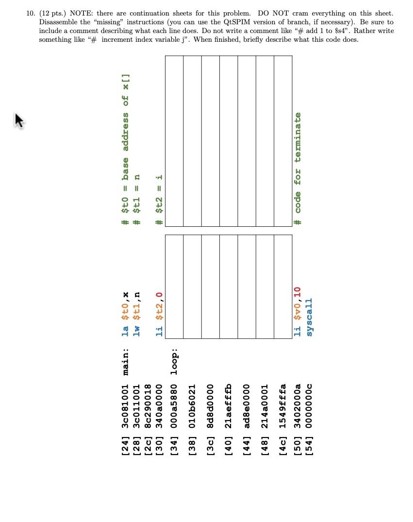 Solved [24] 30081001 main: [28] 3c011001 [2c] 8c290018 [30] | Chegg.com