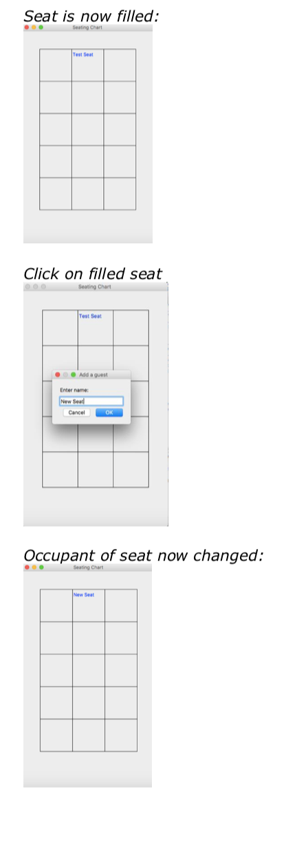Solved Consider making a seating chart for a classroom or | Chegg.com