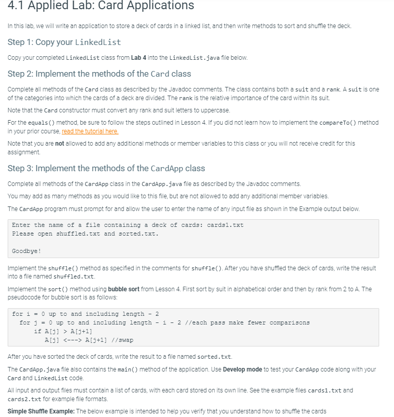 Solved /∗∗ * Returns the value stored in the last node * | Chegg.com