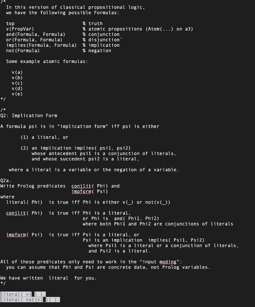 In this version of classical propositional logic, we | Chegg.com