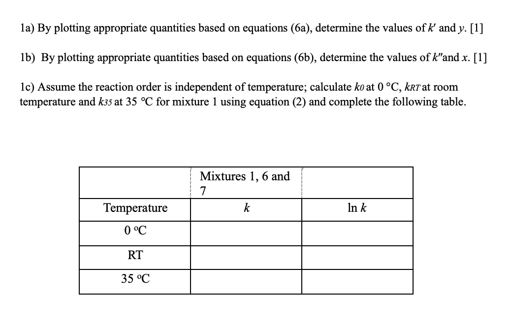 Solved To follow the reaction at different temperature you | Chegg.com