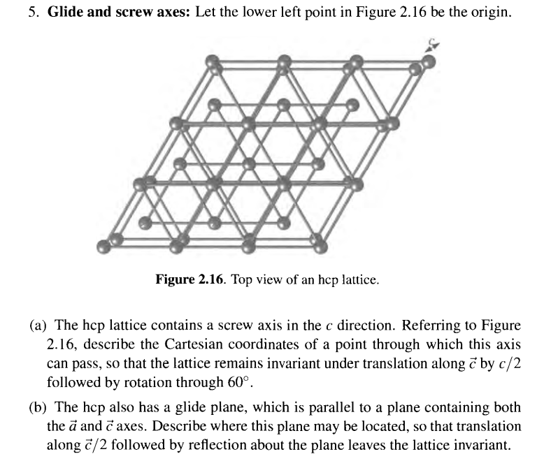 Solved Glide and screw axes:Let the lower left point in | Chegg.com