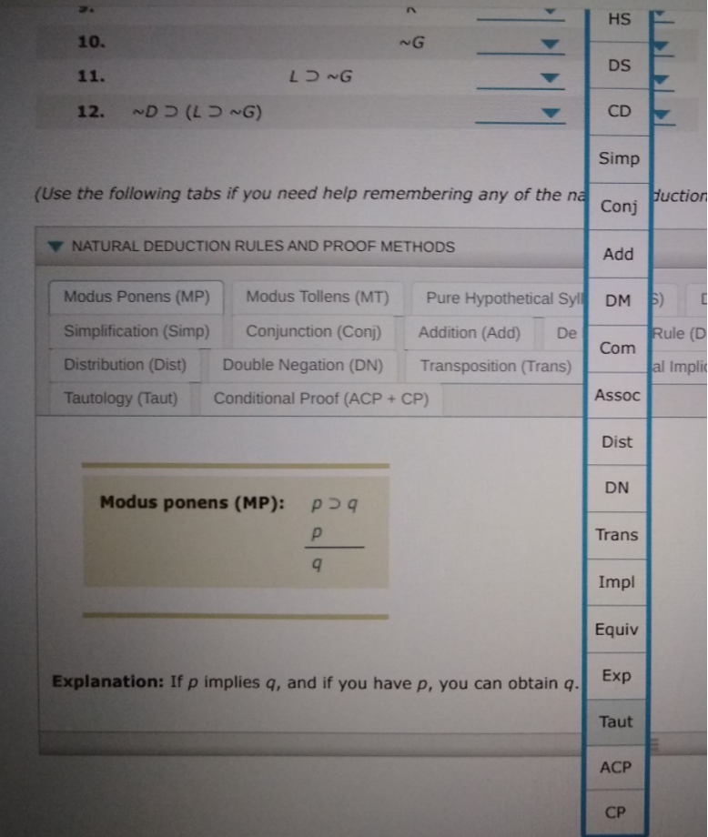 Solved HINTS FOR USING CONDITIONAL PROOF (CP) You can use | Chegg.com