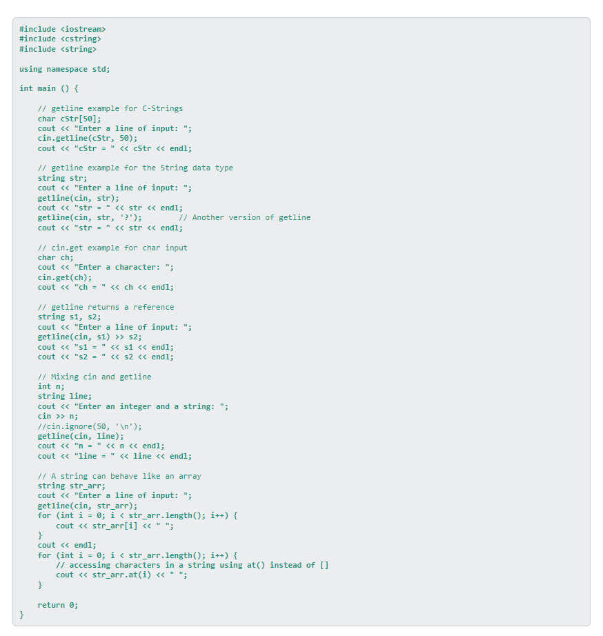 Solved C++ language must use strings and c-strings similar | Chegg.com