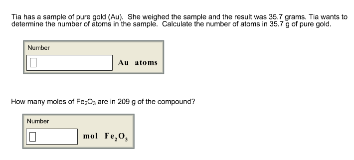 Solved Tia has a sample of pure gold (Au). She weighed the | Chegg.com