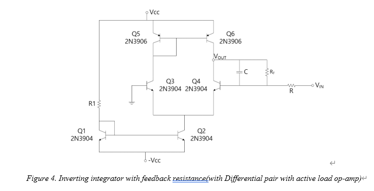 using Differential pair active load op-amp. Construct | Chegg.com