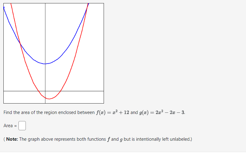 Solved Find the area of the region enclosed between | Chegg.com