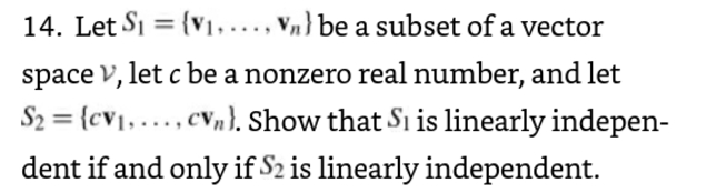 Solved Let S1={v1,...,vn} be ﻿a subset of ﻿a vectorspace v, | Chegg.com
