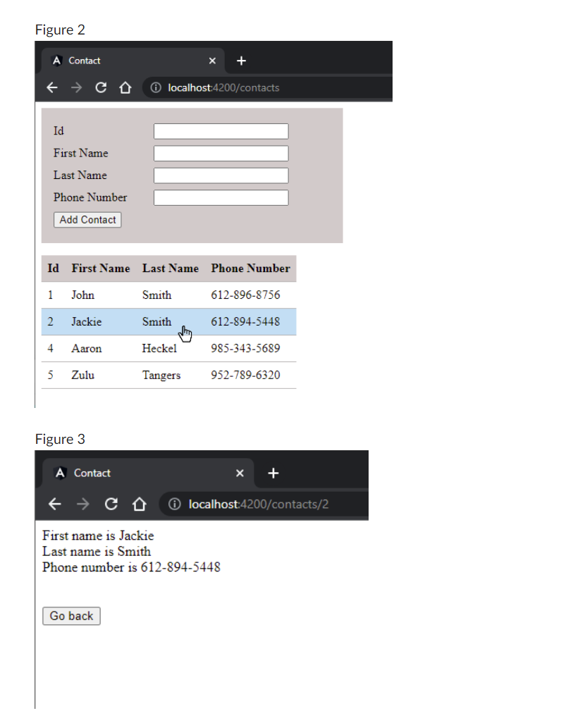 Full stack Web design:You will be building an Angular | Chegg.com