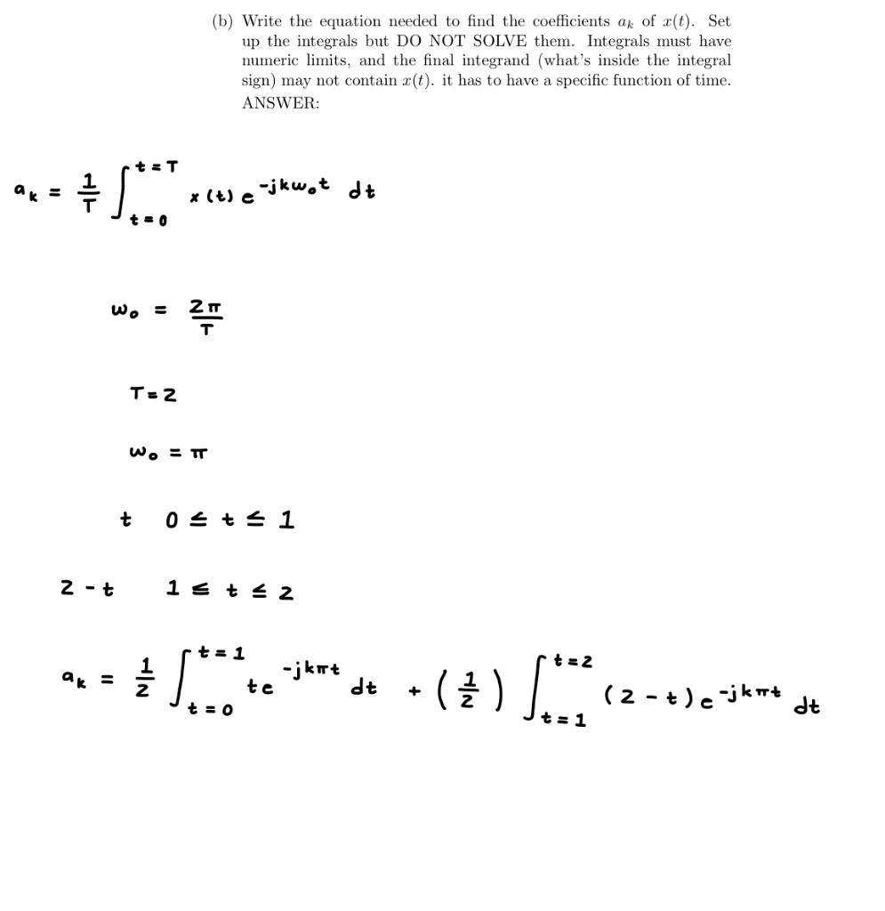 Solved 2. Consider the triangular wave x(t) shown in Figure | Chegg.com