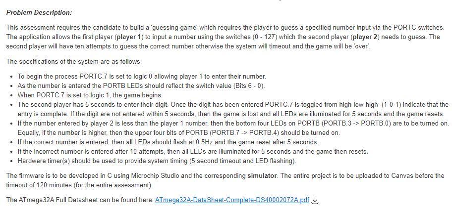 Solved Problem Description: This assessment requires the | Chegg.com
