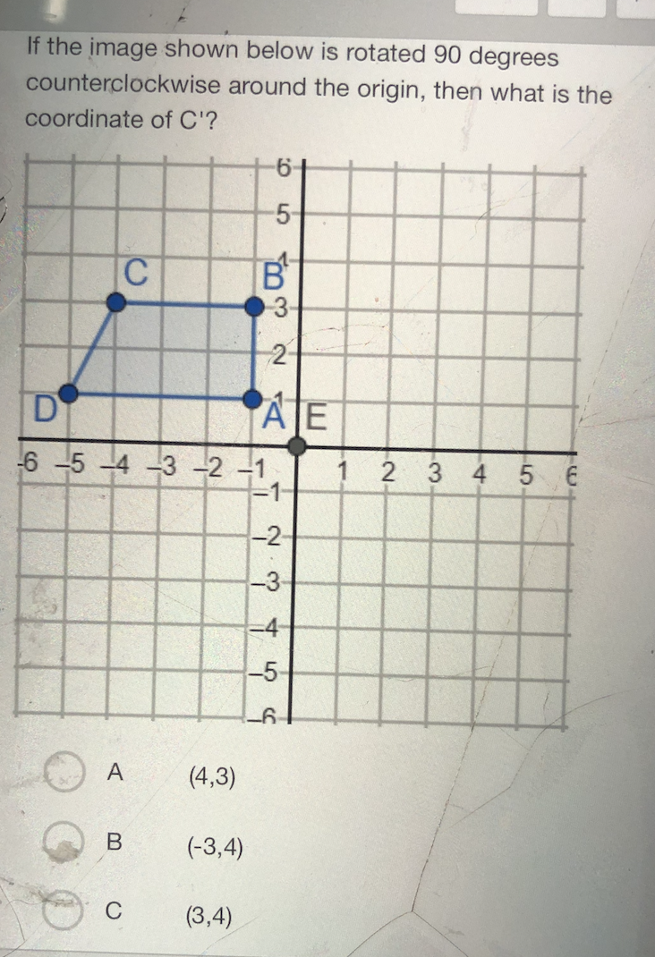 Solved If the image shown below is rotated 90 degrees | Chegg.com