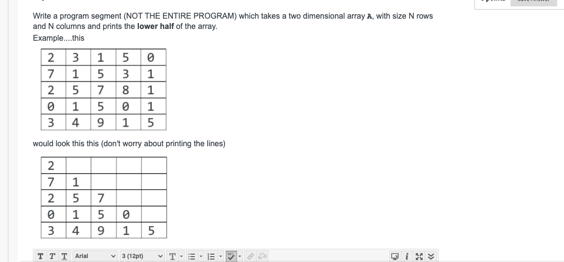 Solved Write a program segment (NOT THE ENTIRE PROGRAM) | Chegg.com