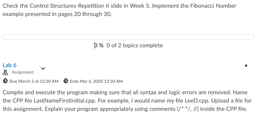Solved Check the Control Structures-Repetition Il slide in | Chegg.com