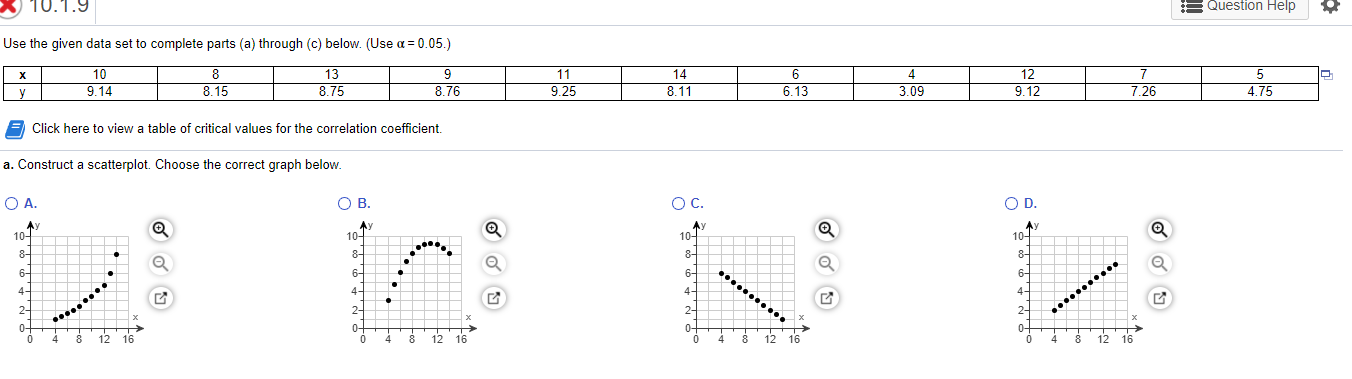 Solved B Find The Linear Correlation Coefficient R