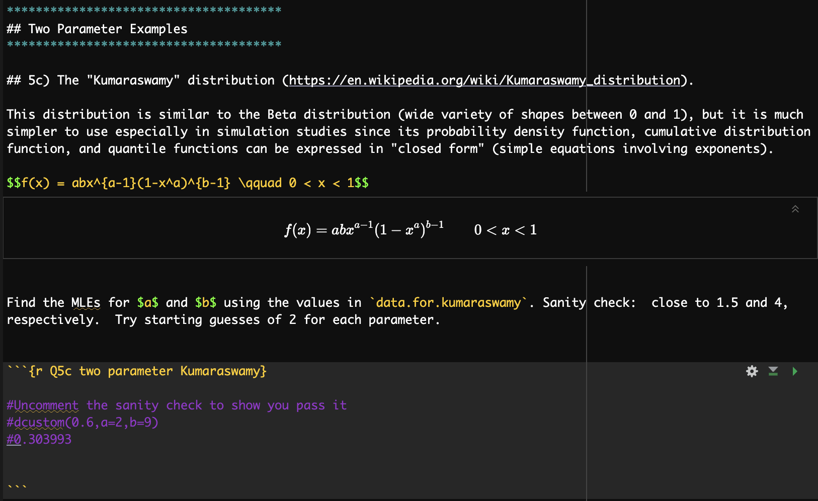 Solved \#\# 5b) The "raised cosine" distribution This | Chegg.com