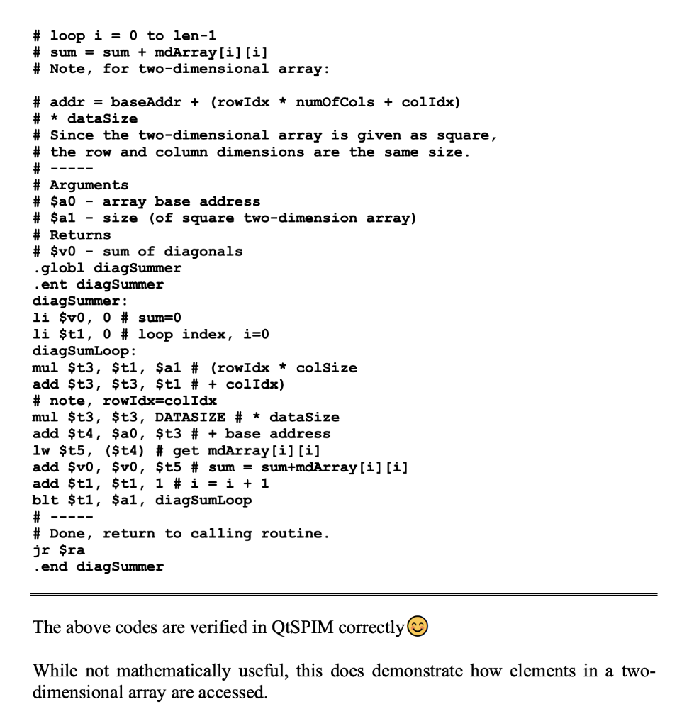 Part II Programming Exercise The following code | Chegg.com