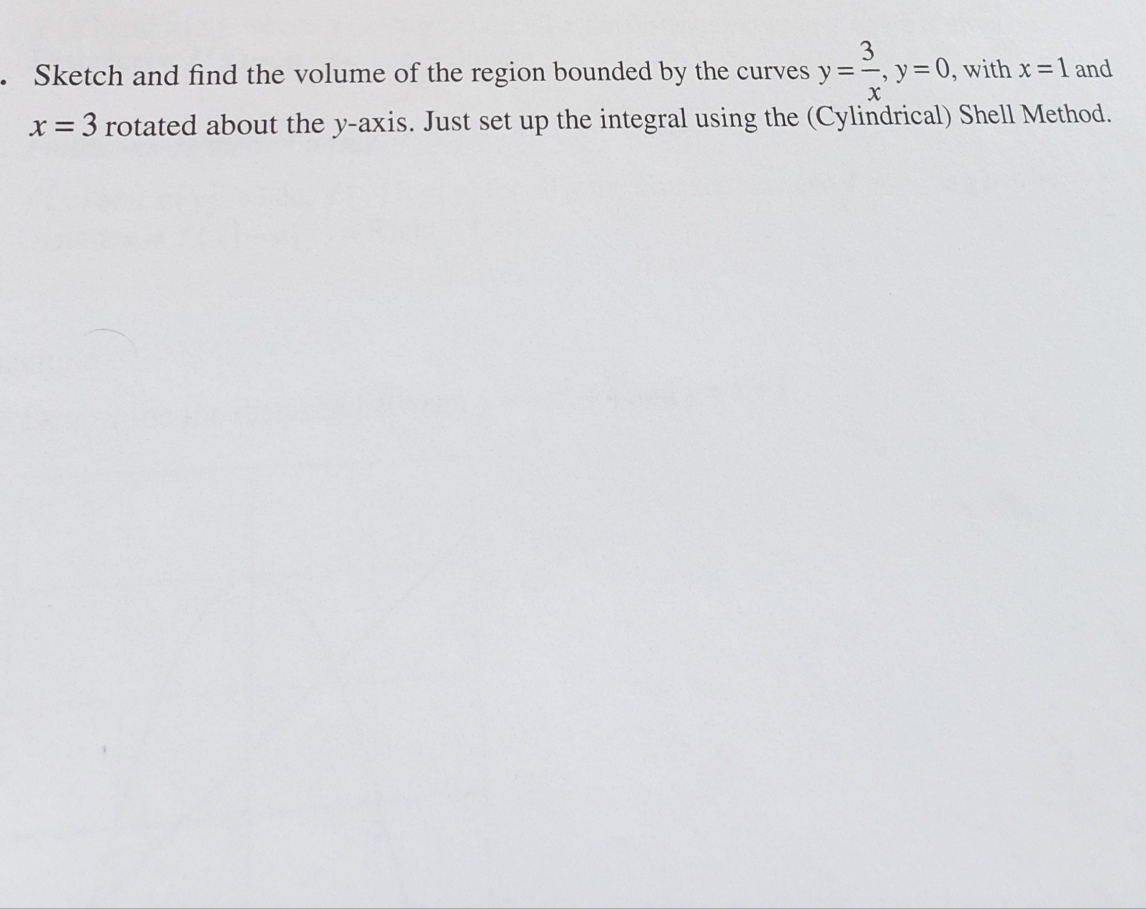 Solved Sketch and find the volume of the region bounded by | Chegg.com