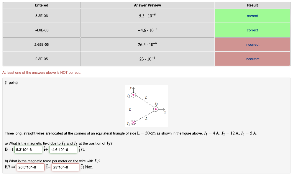Solved Entered Answer Preview Result 5.3E-06 5.3. 10-6 | Chegg.com