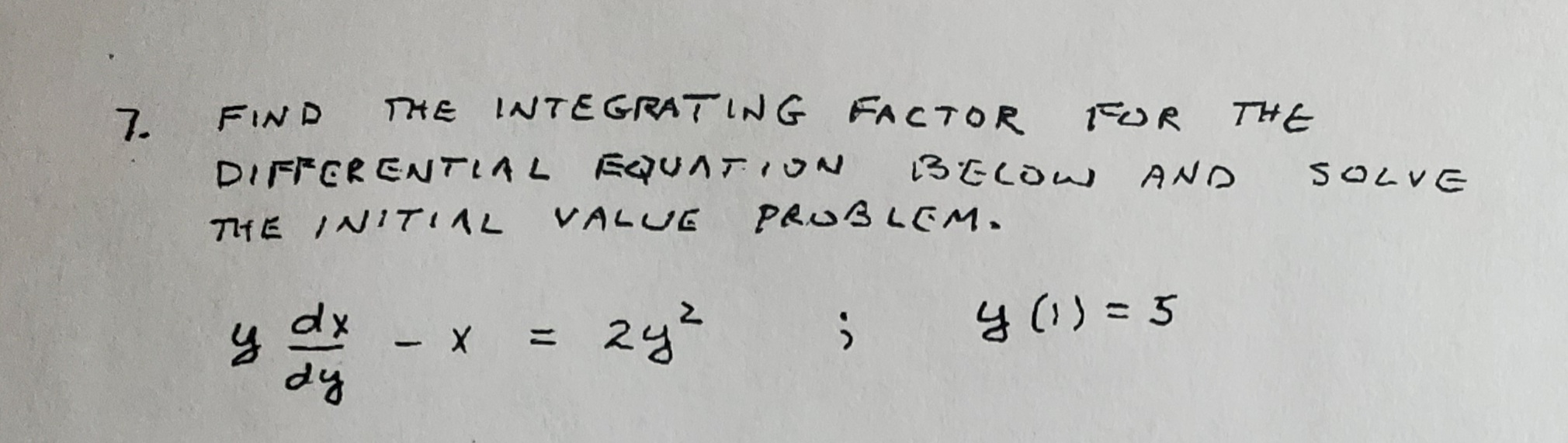 Solved find the integrating factor for the differential | Chegg.com