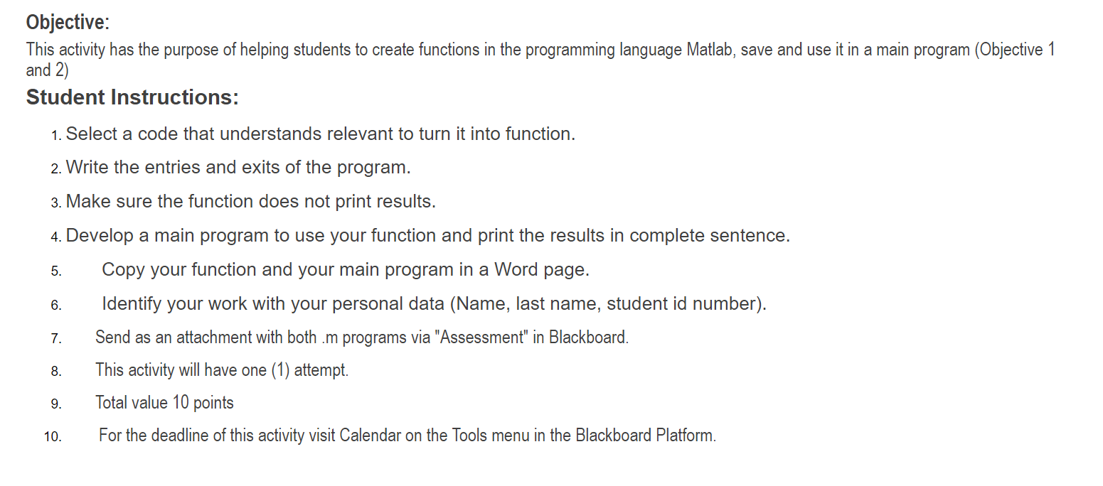 Solved Objective: This activity has the purpose of helping | Chegg.com
