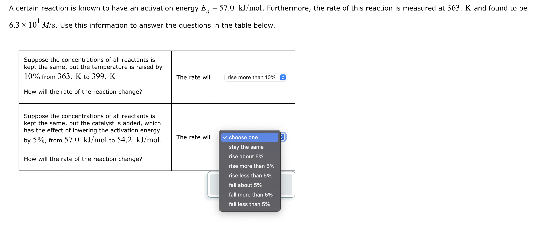 Solved A certain reaction is known to have an activation | Chegg.com