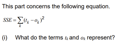 Solved This part concerns the following equation. SSE = {(x | Chegg.com