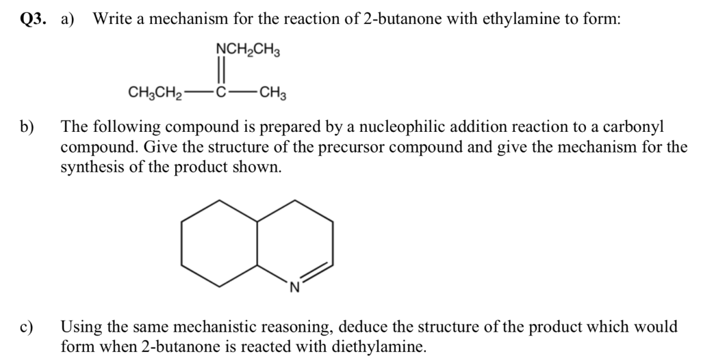 Solved Write a mechanism for the reaction of 2-butanone with | Chegg.com