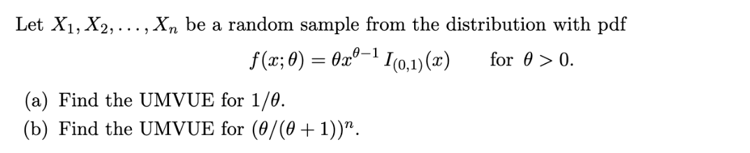 Let X1, X2, ..., Xn be a random sample from the | Chegg.com