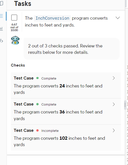 Solved Help? What am I missing here? The code doesn't | Chegg.com