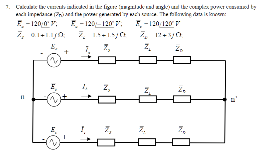 Solved 7. Calculate the currents indicated in the figure | Chegg.com