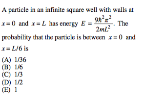 Solved A particle in an infinite square well with walls at | Chegg.com