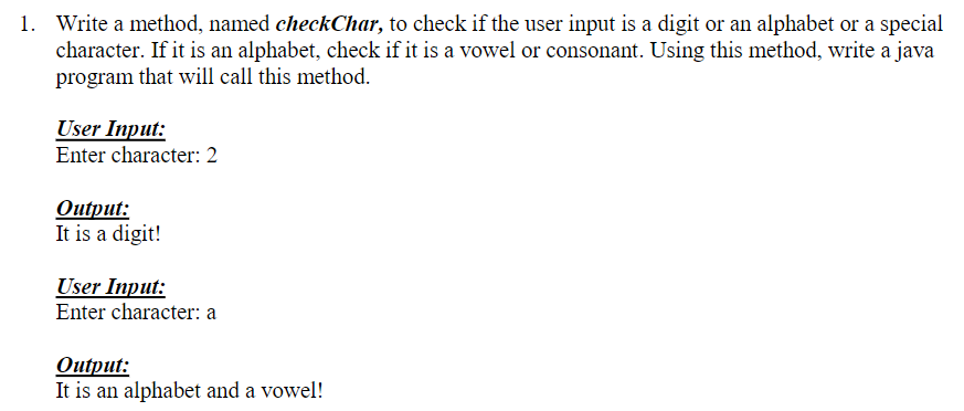 Solved Do it as much as simple you can in java program. give | Chegg.com