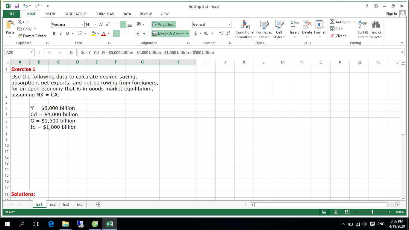 Solved ? X - Sign in B D x Autosum - A- # 8,98 Insert Delete | Chegg.com