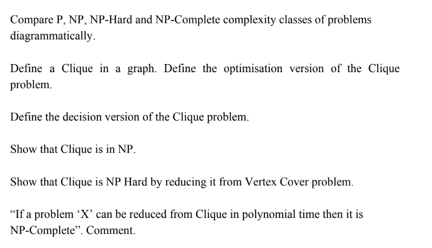 Solved Compare P, ﻿NP, ﻿NP-Hard and NP-Complete complexity | Chegg.com