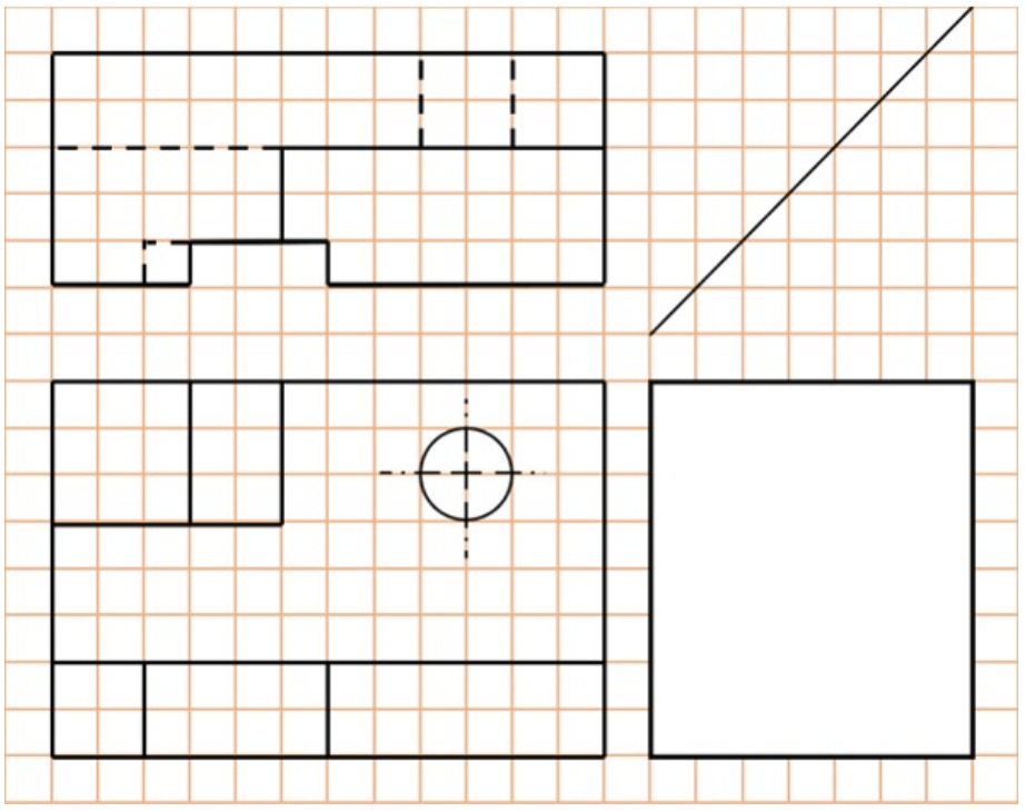 Solved A) Select the technical drawing that contains the | Chegg.com