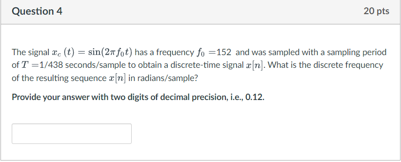 Solved Answer with a number, not an equation. This is for | Chegg.com