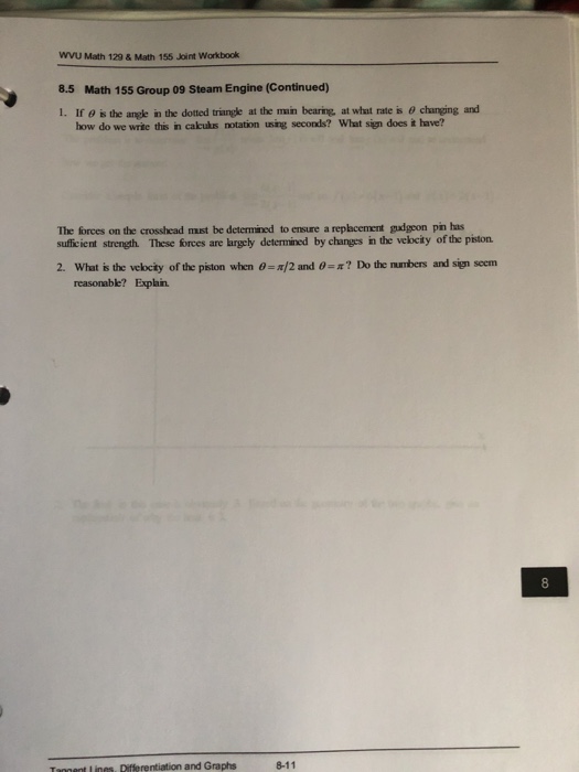 Solved WVU Math 129 & Math 158 Joint Workbook 8.5 Math 155 | Chegg.com