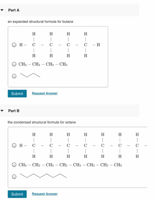 Octane Condensed Structural Formula