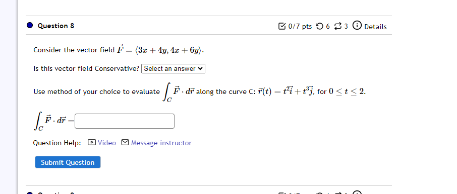 Solved Consider the vector field F= 3x+4y,4x+6y . Is this | Chegg.com