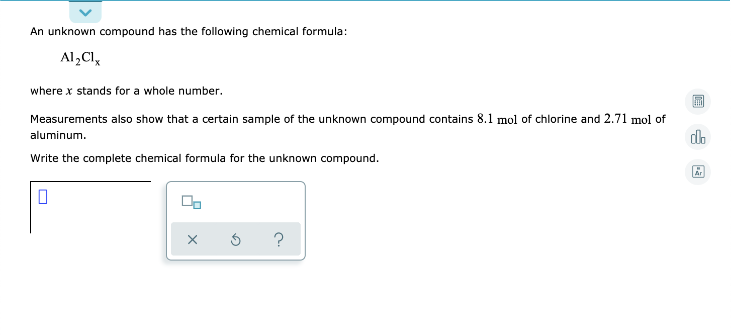 Solved An unknown compound has the following chemical | Chegg.com