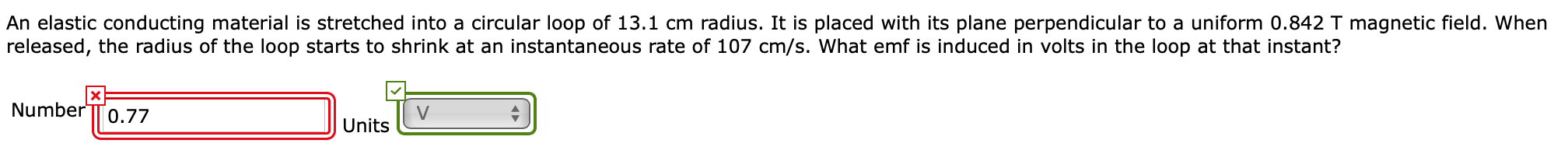 Solved An elastic conducting material is stretched into a | Chegg.com