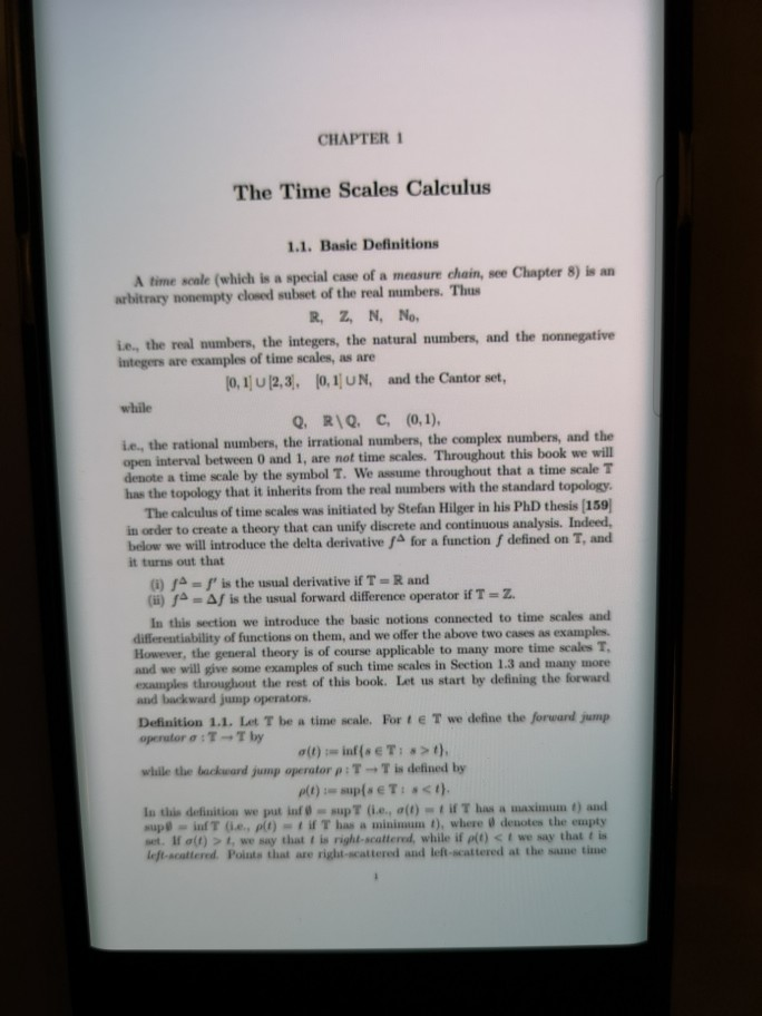 Solved CHAPTER The Time Scales Calculus 1.1. Basie | Chegg.com