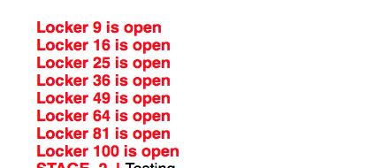 Solved STAGE 1 Locker Puzzle (Lab14_01.java) A school has | Chegg.com