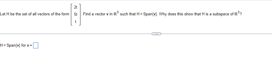 Solved Let H be the set of all vectors of the form | Chegg.com