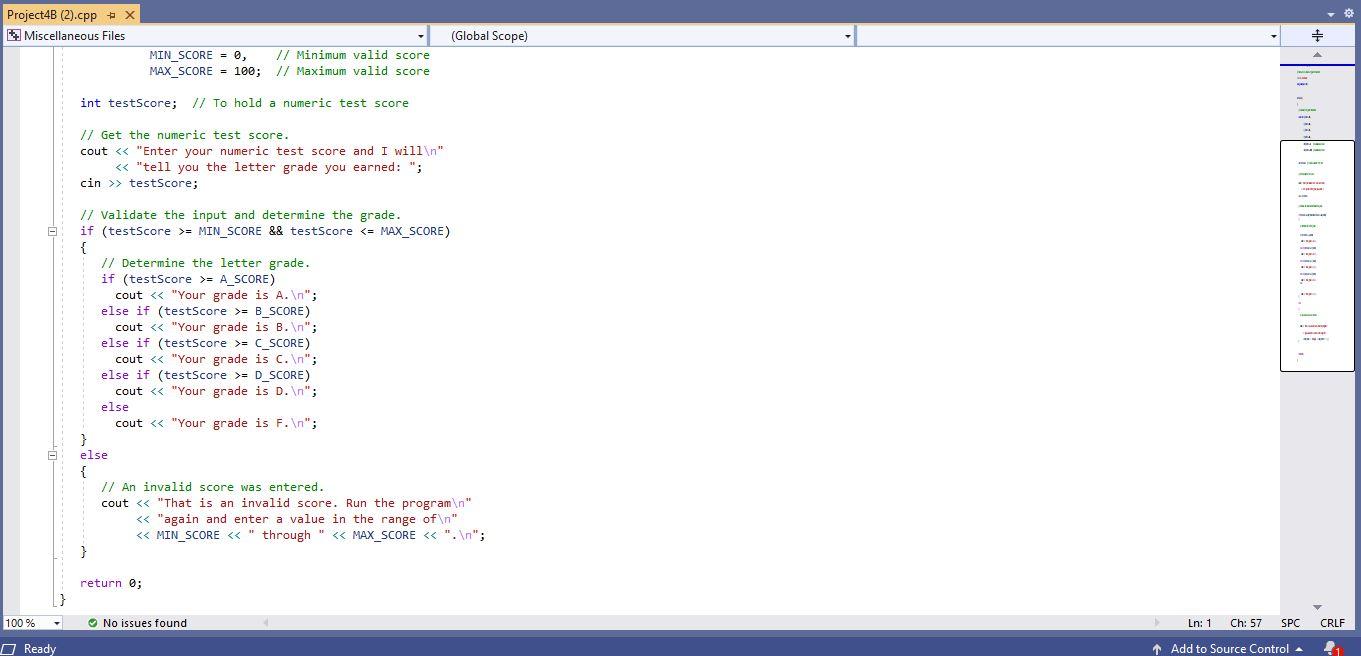 Solved 1. Create project called Project4B (using Project4B) | Chegg.com