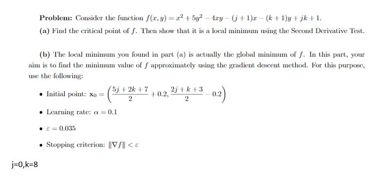 Solved Problem: Consider the function | Chegg.com