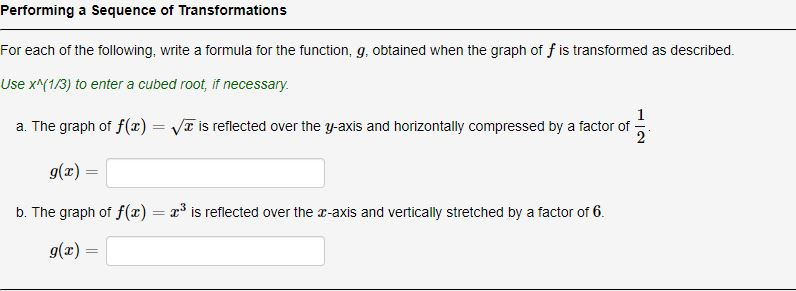 Solved Performing a Sequence of Transformations For each of | Chegg.com