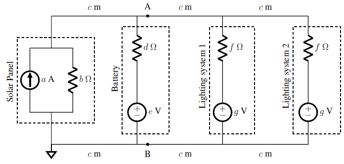 Solved The cables connecting the circuit components have a | Chegg.com