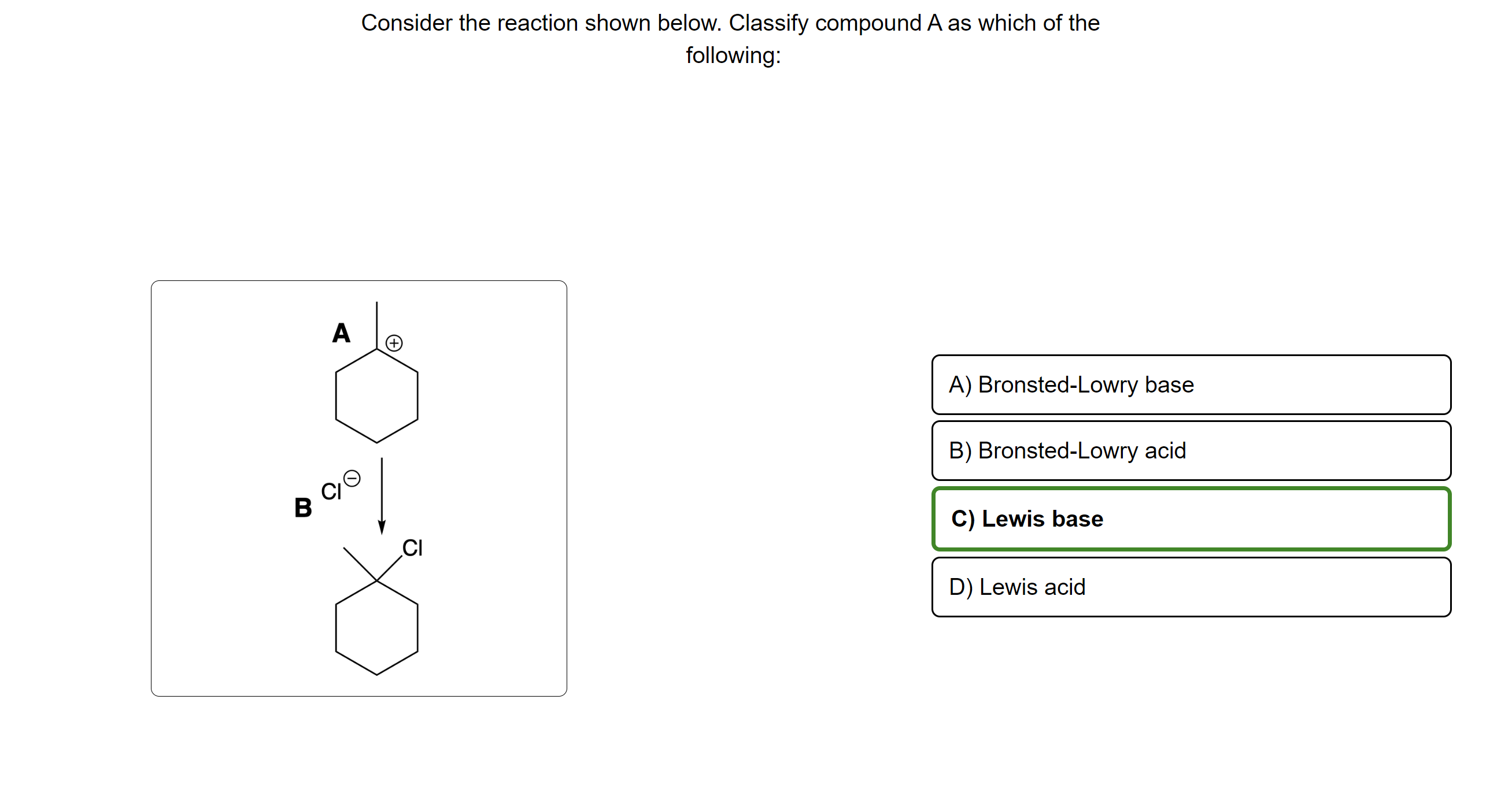 Solved Consider the reaction shown below. Classify compound | Chegg.com
